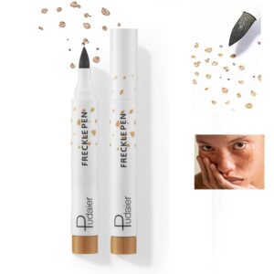 AKARY Freckle Pen, Lifelike Freckle Makeup Concealer Pen, Waterproof Longlasting Soft Dot Spot Professional Faux Freckles Pen Make Up Kit for Natural Effortless Sun Kissed Makeup (1Pc, Light Brown)