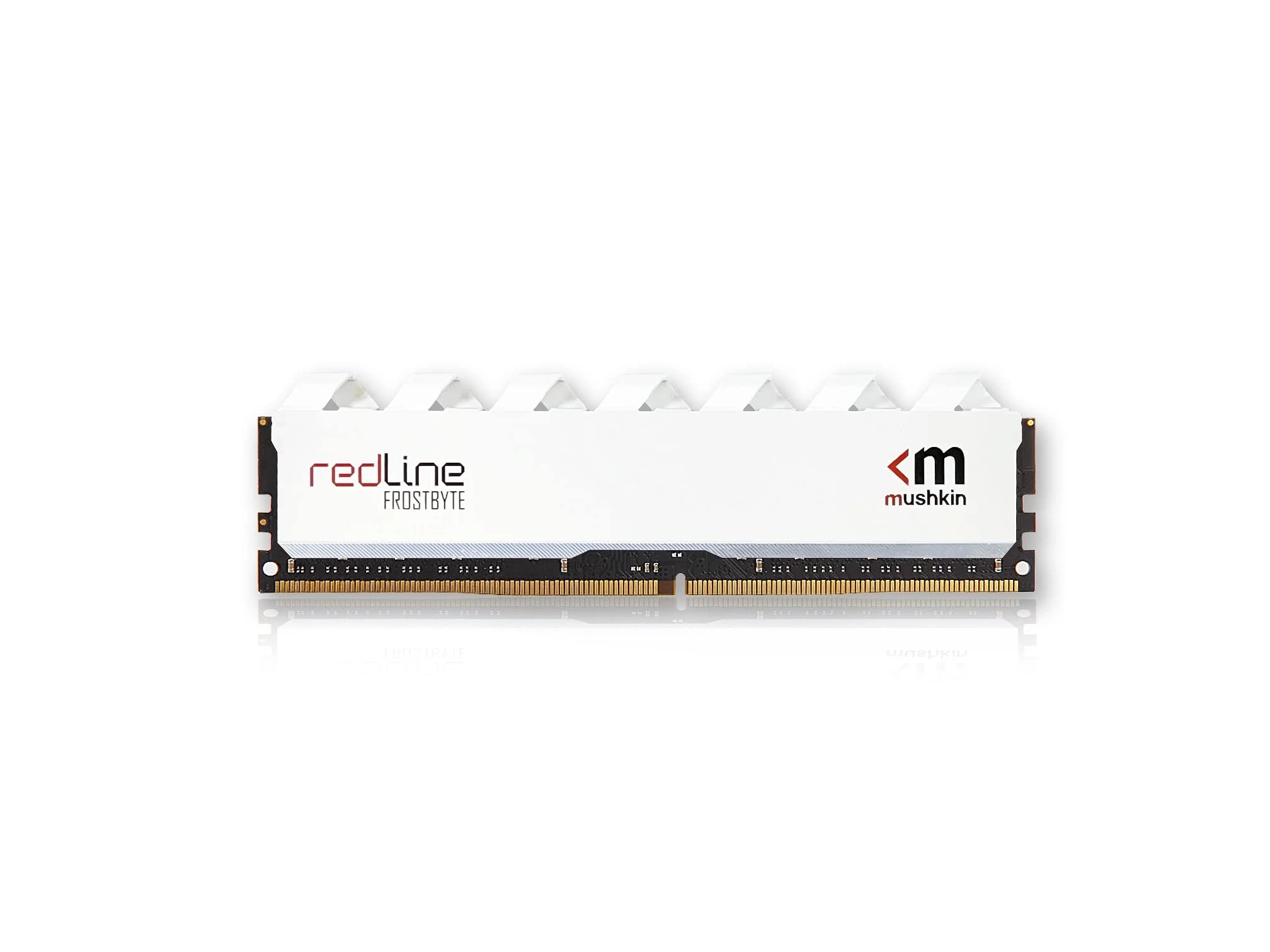 Mushkin Redline White - DDR4 UDIMM - 64GB (2x32GB) 3200MHz CL-14-288-pin1.4V Desktop Ram - Non-ECC - Dual Channel - FROSTBYTE Heatsink (MRD4U320EJJP32GX2)