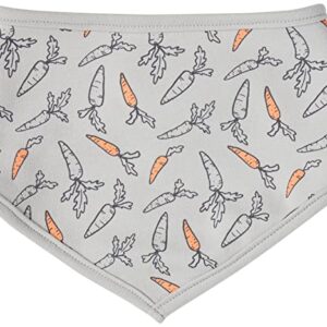 Amazon Essentials Unisex Kids' Bib Set, Pack of 6, Bunny/Carrots/Rugby Stripe/Stripe, One Size