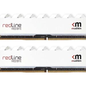 Mushkin Redline White - DDR4 UDIMM - 64GB (2x32GB) 3200MHz CL-14-288-pin1.4V Desktop Ram - Non-ECC - Dual Channel - FROSTBYTE Heatsink (MRD4U320EJJP32GX2)