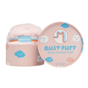 megababe body powder applicator - dust puff | oversize (6” x 3”) powder puff | powder sold separately