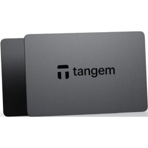 tangem wallet pack of 3 - secure crypto wallet - trusted cold storage for bitcoin, ethereum, nft's & more coins - 100% offline hardware wallet