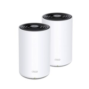 tp-link deco tri band mesh wifi 6 system(deco x68) - covers up to 5500 sq. ft.whole home coverage, replaces wireless routers and extenders, 2-pack (renewed)