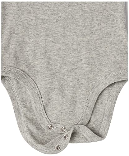 Amazon Essentials Unisex Babies' Short-Sleeve Bodysuits, Pack of 6, Multicolor/Bunny/Carrots/Rugby Stripe, 6-9 Months