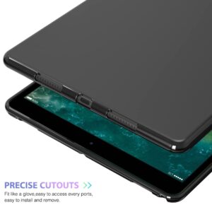 Puxicu Case for iPad 10.5 inch, Slim Design Matte TPU Rubber Soft Skin Silicone Protective Cover for iPad Air 3rd Gen 2019 & iPad Pro 2017 10.5" Tablet - Black