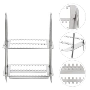 26 Dyeing Rack Stainless Steel Glass Slides Rack Glass Slides Holder Stainless Steel Microscope Slides Holder Microscope Slides Rack Stainless Steel Staining Rack