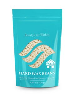 hard wax beads, 1lb wax beads for hair removal gentlest formula waxing beads for full body, face, eyebrow, facial, brazilian bikini, leg at home waxing for any wax warmer