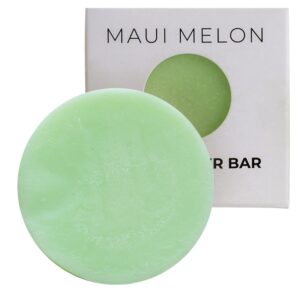 suds & co. solid conditioner bar, zero waste conditioner, natural conditioner for hair, sustainable, eco-friendly hair care – maui melon, 1.7 ounce