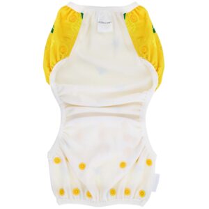 Acorn Baby Swim Diaper - Yellow Pineapple Size 0-5 Adjustable Toddler and Baby Swimming Diaper Reusable Swimmers