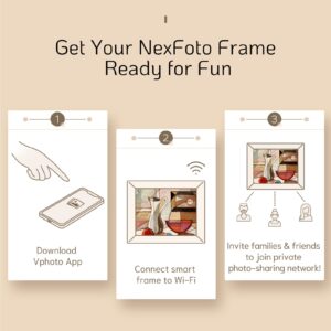 NexFoto Large 14 Inch Smart 3K Digital Picture Frame 32GB, 2.4GHz/5GHz Dual-Band Digital Photo Frame with IPS Touch Screen, Instantly Share Photos Videos via App or Email, Gift for Grandparents