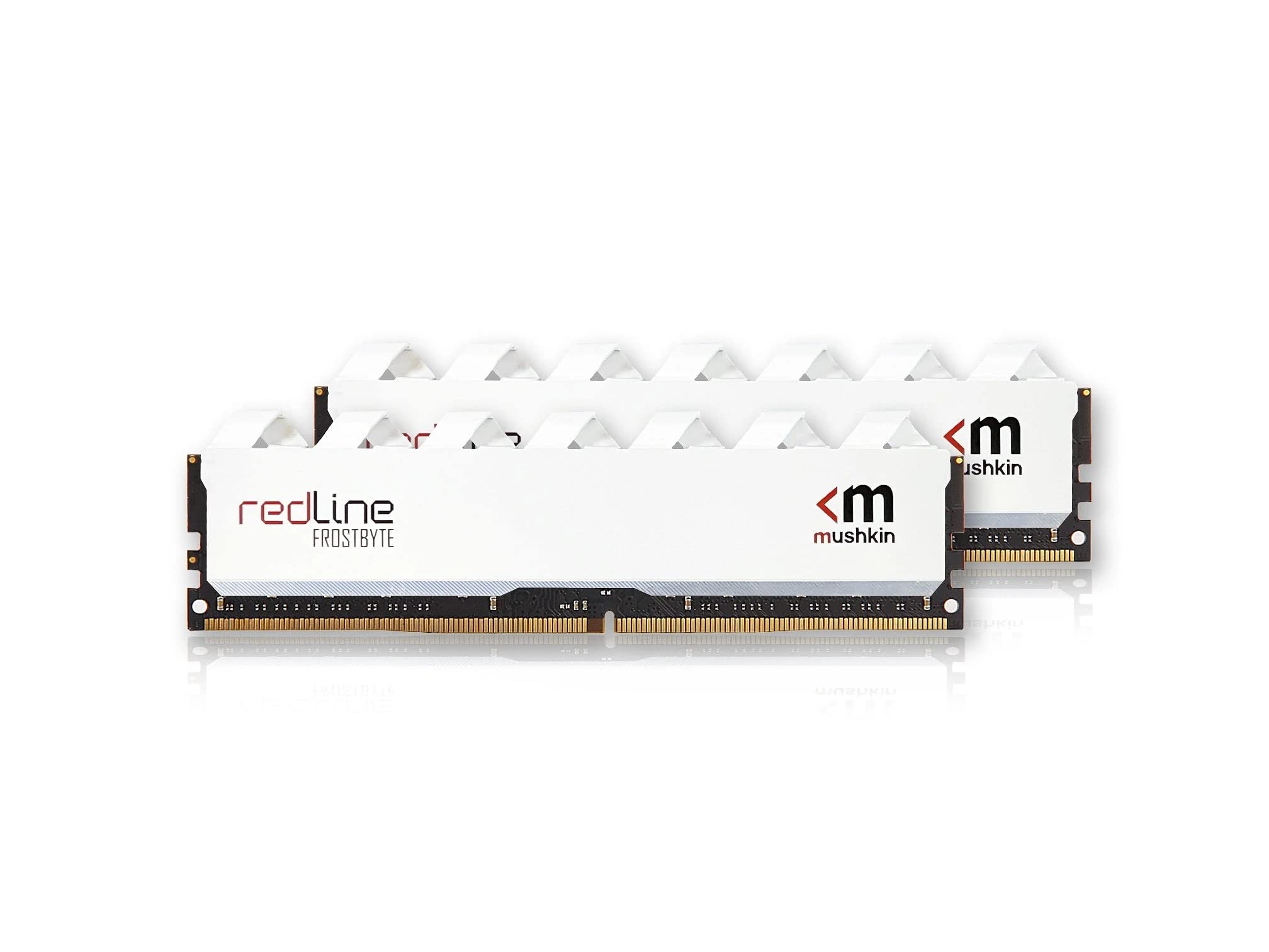 Mushkin Redline White - DDR4 UDIMM - 64GB (2x32GB) 3200MHz CL-14-288-pin1.4V Desktop Ram - Non-ECC - Dual Channel - FROSTBYTE Heatsink (MRD4U320EJJP32GX2)