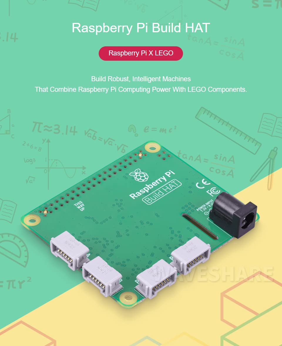 Raspberry Pi Build HAT Connecting Raspberry Pi Computing Power with Lego Technic Motors and Sensors