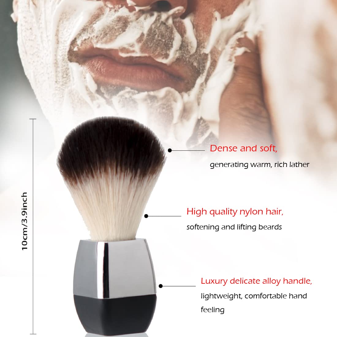 Men's Shaving Kit Gift Set, DanNuo Luxury Wet Shaving Kit Safety Manual Razor Soft Shaving Brush Alloy Soap Bowl with Shaving Holder Stand for Men/Friend/Father/Brother