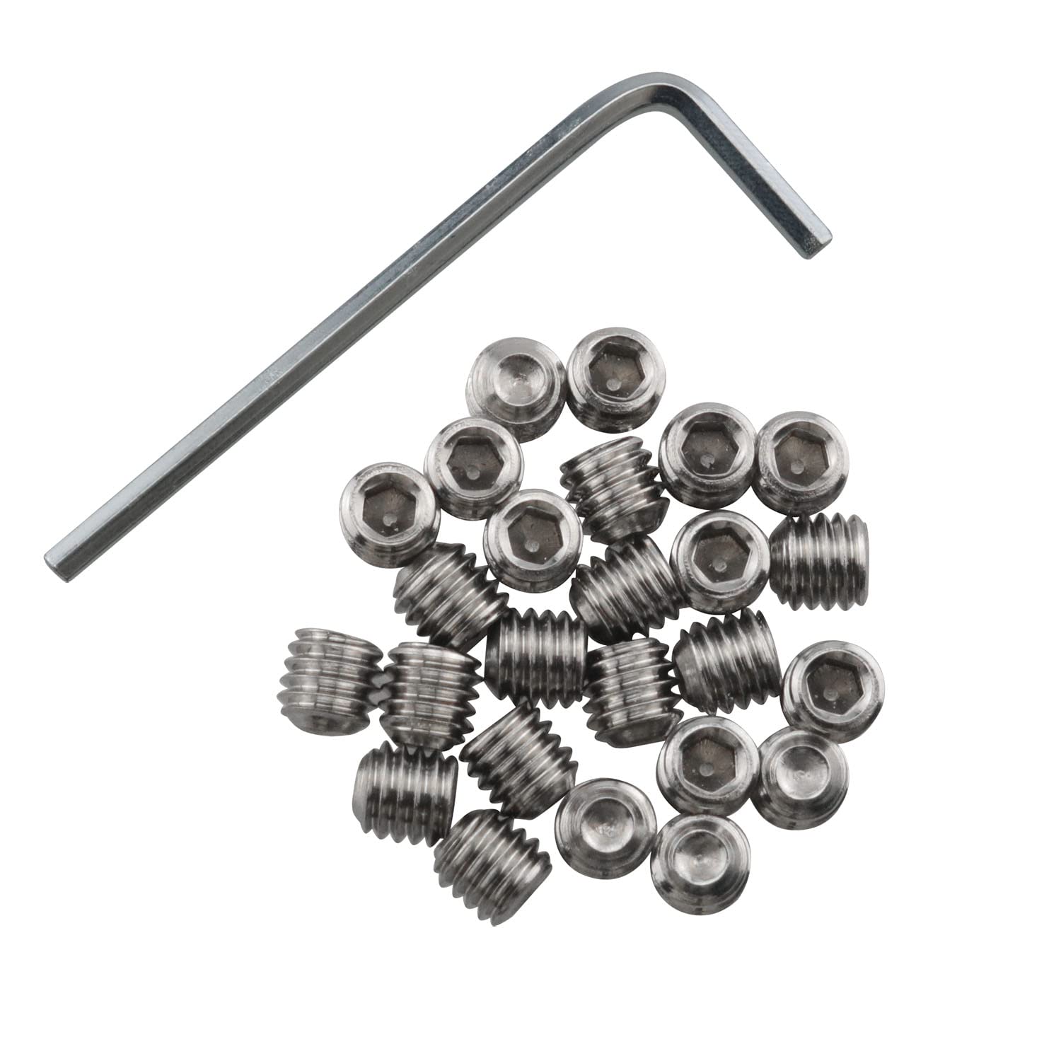 Socket Set Screws DGBRSM 25pcs 10-32 x 3/16" Stainless Steel Allen Head Hex Hexagon Socket Set Screws Cup Point with Hex Key Wrench