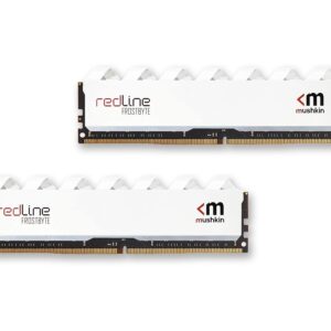 Mushkin Redline White - DDR4 UDIMM - 64GB (2x32GB) 3200MHz CL-14-288-pin1.4V Desktop Ram - Non-ECC - Dual Channel - FROSTBYTE Heatsink (MRD4U320EJJP32GX2)