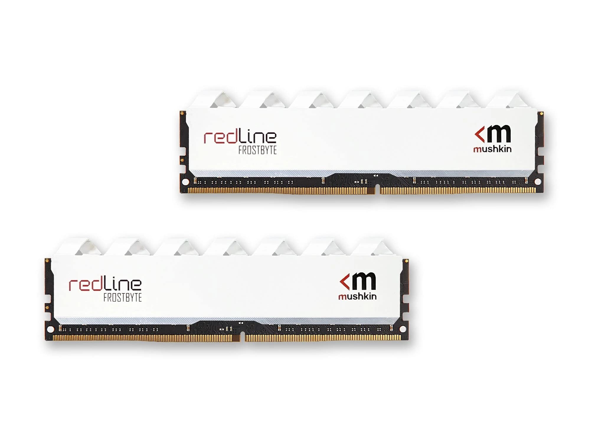 Mushkin Redline White - DDR4 UDIMM - 64GB (2x32GB) 3200MHz CL-14-288-pin1.4V Desktop Ram - Non-ECC - Dual Channel - FROSTBYTE Heatsink (MRD4U320EJJP32GX2)