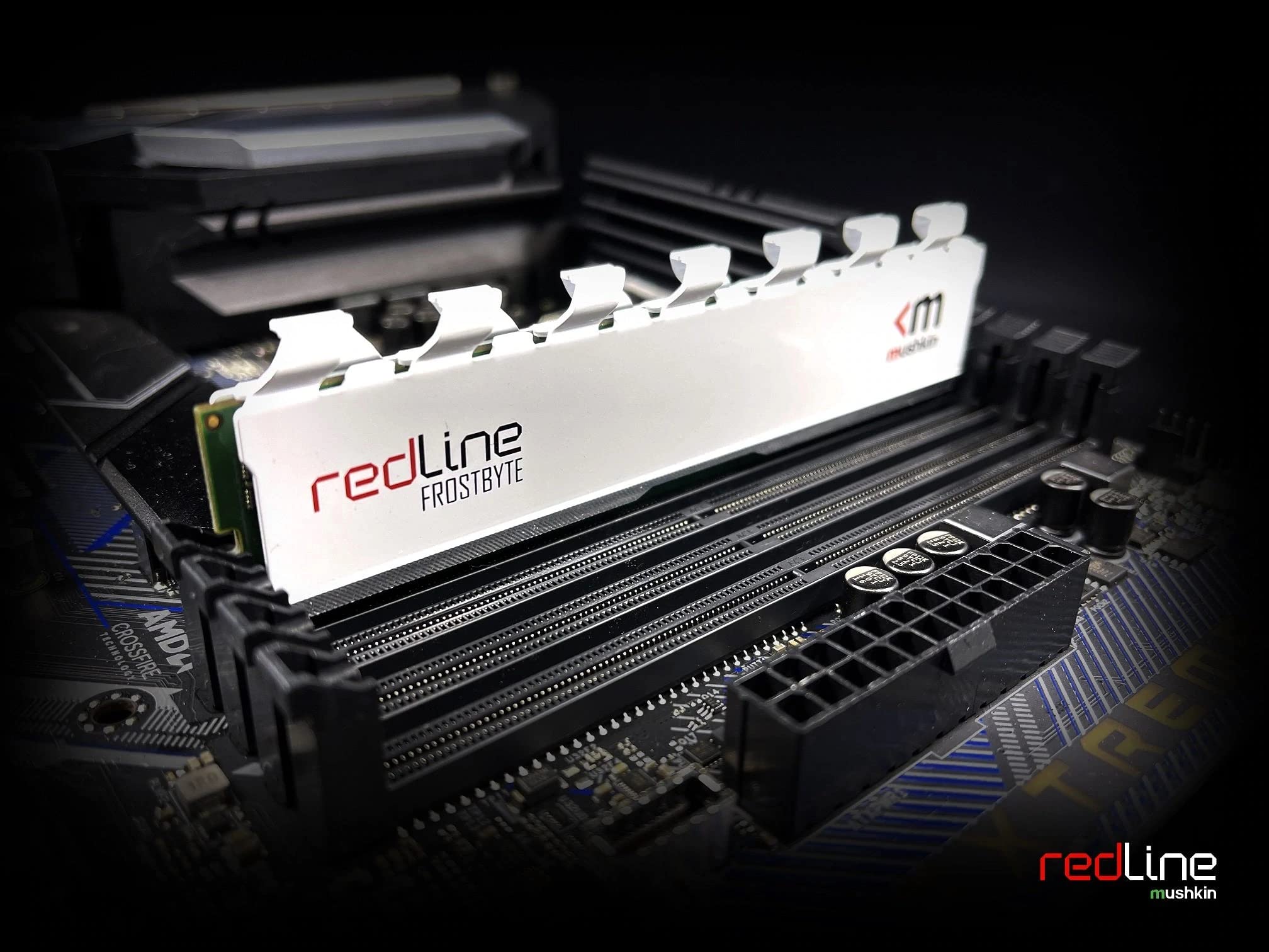 Mushkin Redline White - DDR4 UDIMM - 64GB (2x32GB) 3200MHz CL-14-288-pin1.4V Desktop Ram - Non-ECC - Dual Channel - FROSTBYTE Heatsink (MRD4U320EJJP32GX2)