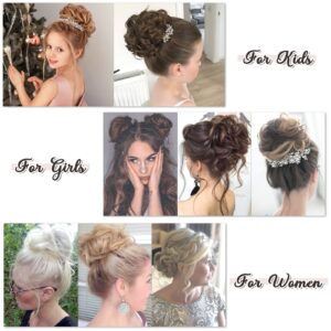 RUWISS Messy Bun Hair Piece Human Hair Messy Rose Bun Hair Buns Hair Piece for Women Real Hair Scrunchies Updo Hair Pieces Bun Extension Ponytail Messy Hair Bun (Dark Brown)