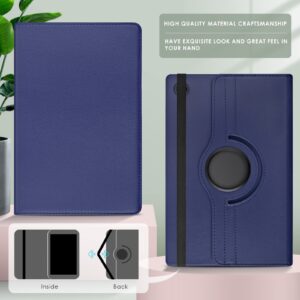 DETUOSI Rotating Case for Samsung Galaxy Tab A8 10.5 inch 2022 (SM-X200/X205/X207), Galaxy Tab A8 10.5" Tablet Cover,【Auto Sleep/Wake】 360 Degree Swivel Stand Folio Flip Leather Book Cover #Dark Blue