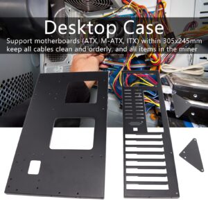 ATX/M‑ATX/ITX Case,Gaming Computer Case Chassis,Open Air Case Frame Graphics Card Mining Machine Cas,DIY Motherboard Rack Mine Rack,Good Heat Dissipation Effect