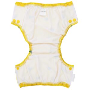 Acorn Baby Toddler Swim Diaper Size 5 and 6 Adjustable - Yellow Pineapple Swimmers Reusable Toddler Swimming Diaper