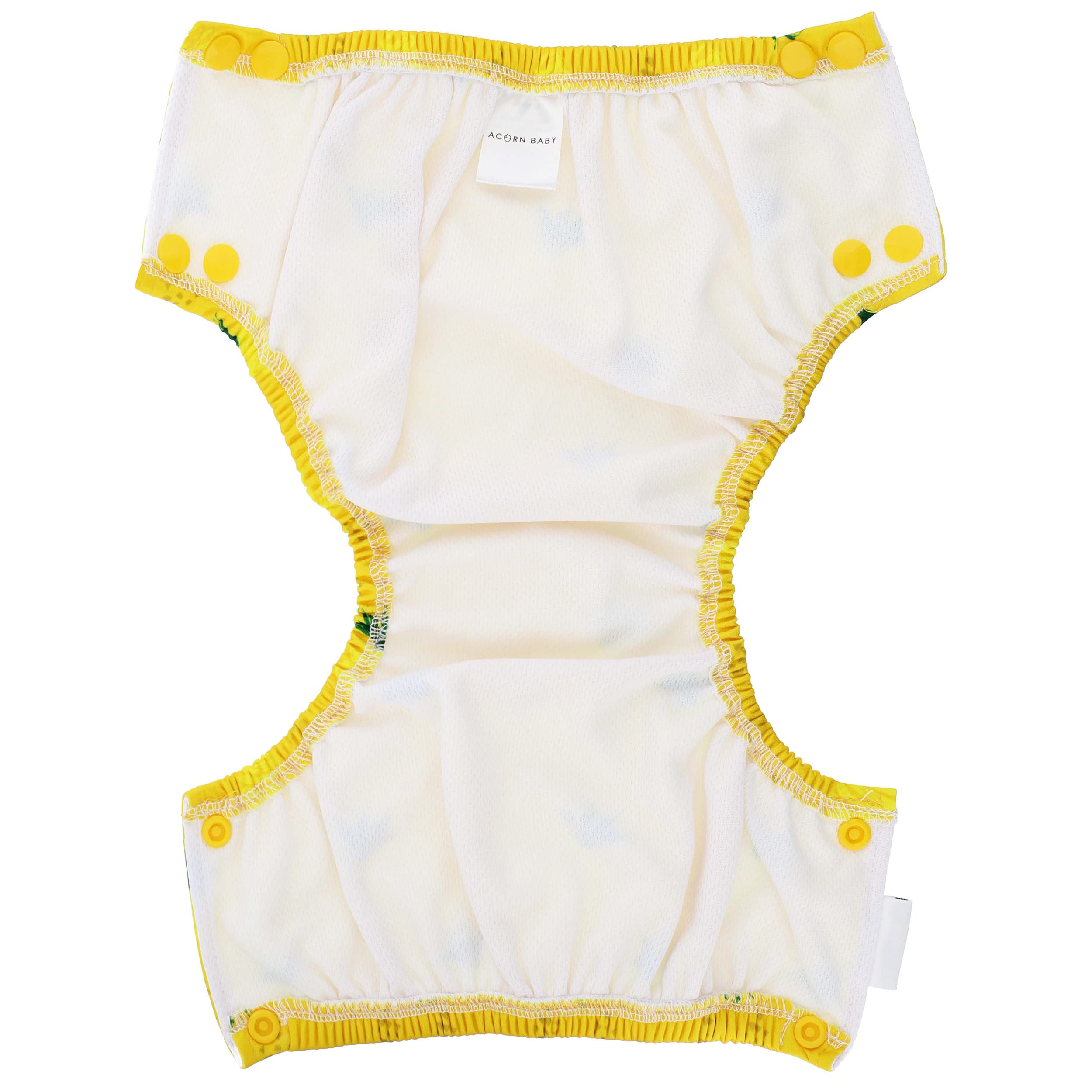 Acorn Baby Toddler Swim Diaper Size 5 and 6 Adjustable - Yellow Pineapple Swimmers Reusable Toddler Swimming Diaper