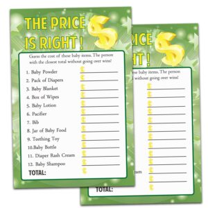 price is right baby shower game - fun baby shower game - guess if the price is right baby shower game ideas for boys, girls, or gender neutral-set of 50.