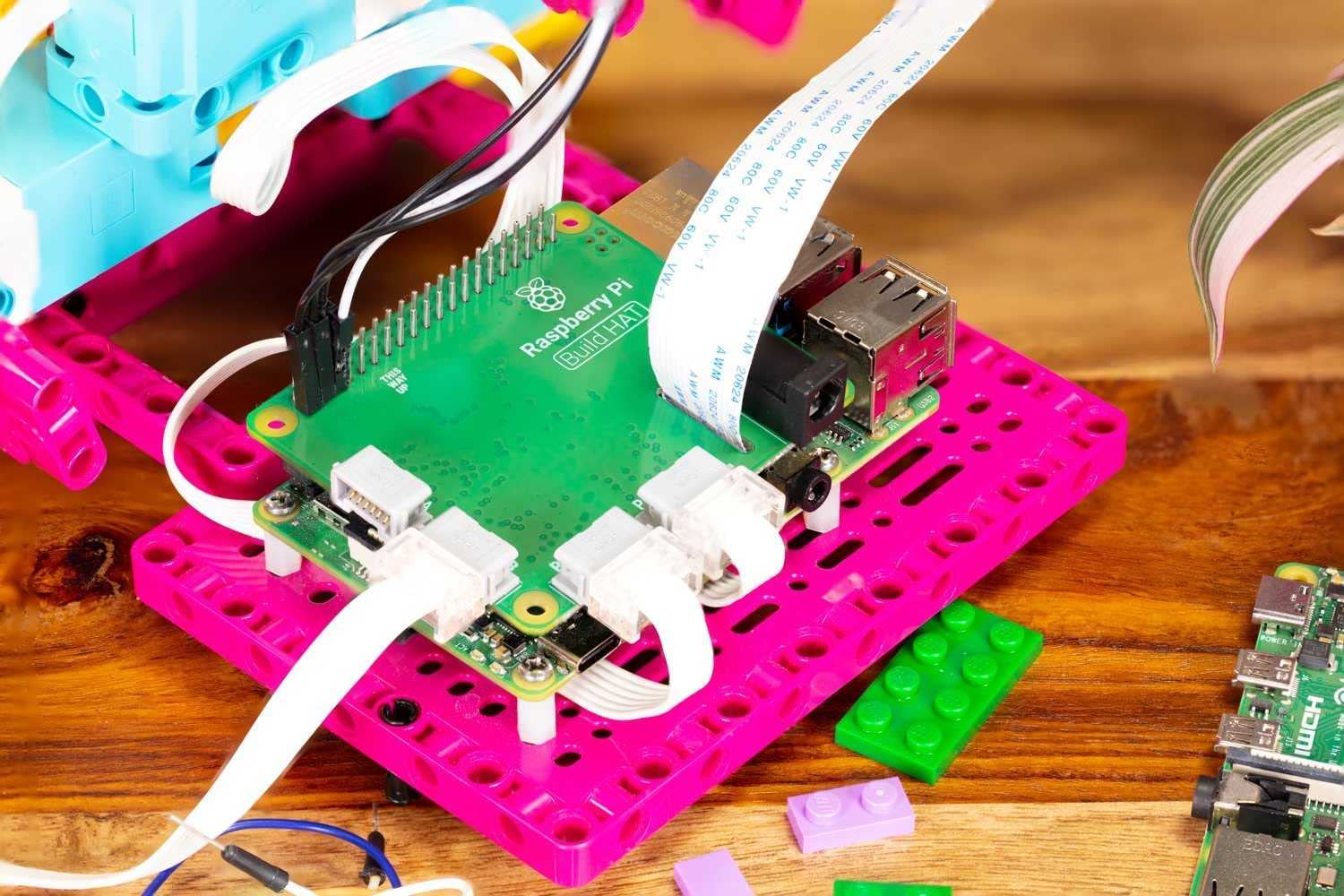 Raspberry Pi Build HAT Connecting Raspberry Pi Computing Power with Lego Technic Motors and Sensors