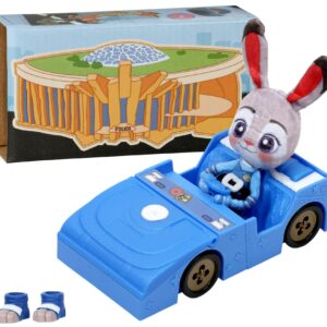 SWEET SEAMS Disney 6" Soft Rag Doll Pack – 1pc Toy | Judy Hopps Doll and Car Playset