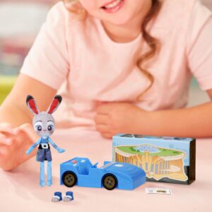 SWEET SEAMS Disney 6" Soft Rag Doll Pack – 1pc Toy | Judy Hopps Doll and Car Playset