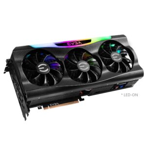 EVGA GeForce RTX 3080 FTW3 Ultra Gaming, 12G-P5-4877-KL, 12GB GDDR6X, iCX3 Technology, ARGB LED, Metal Backplate, LHR