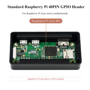 2.13inch Touch e-Paper Display with ABS Case for Raspberry Pi Zero 2 W/Raspberry Pi Zero/Pi Zero W/Pi Zero WH, 250x122 Pixels E-Ink, Paper-Like Effect Support Partial Refresh