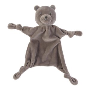 my tiny moments bear security blanket lovey, brown