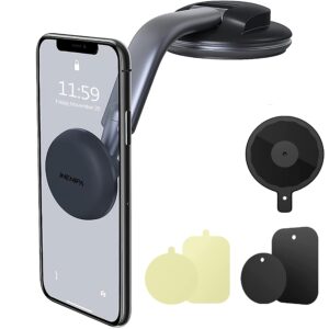 inenipa magnetic phone holder for car, super strong magnet & easy windshield dashboard car mount phone holder for all cell phone handsfree cell phone automobile cradles