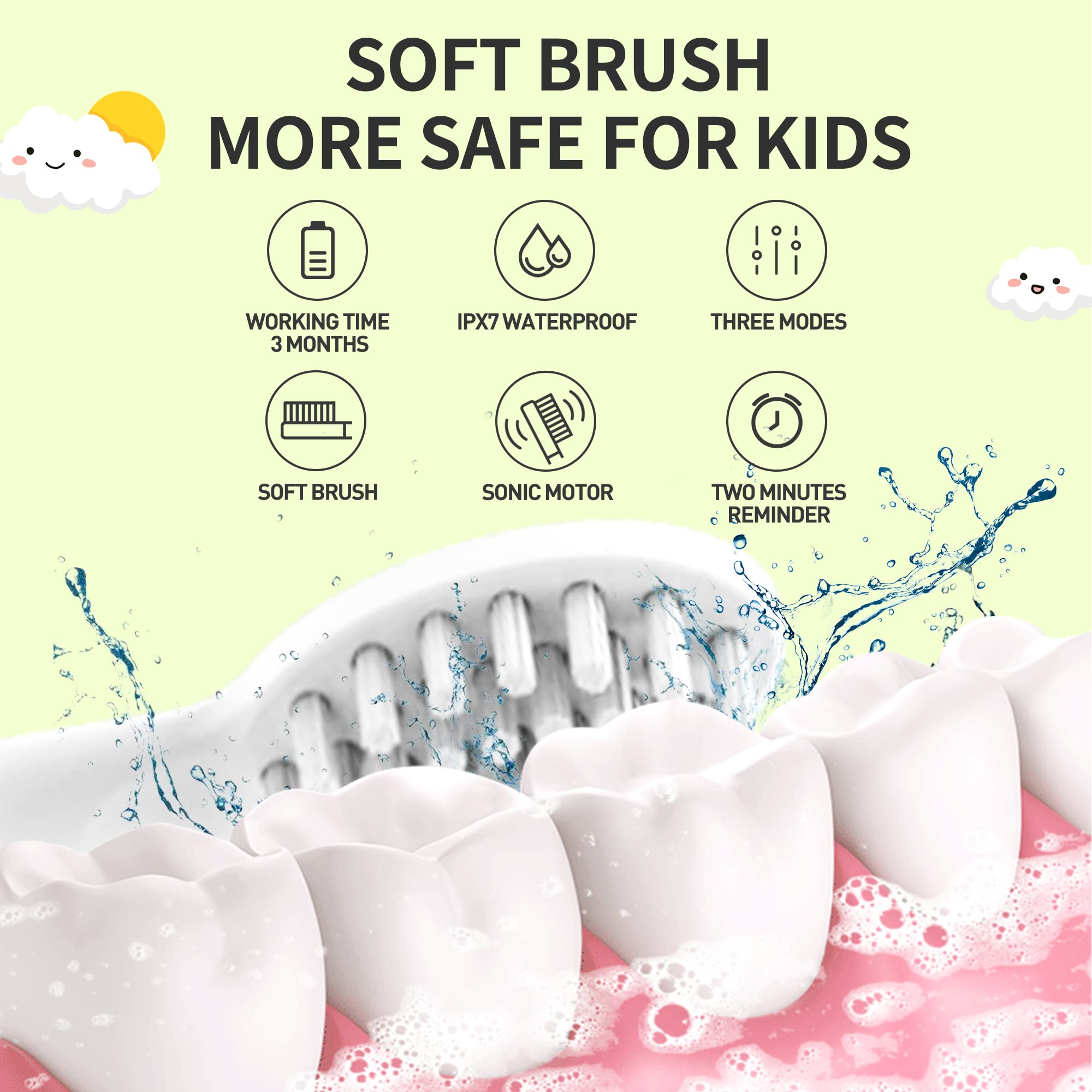 ZMRZ Toothbrush (Pink, 3-12 Years)