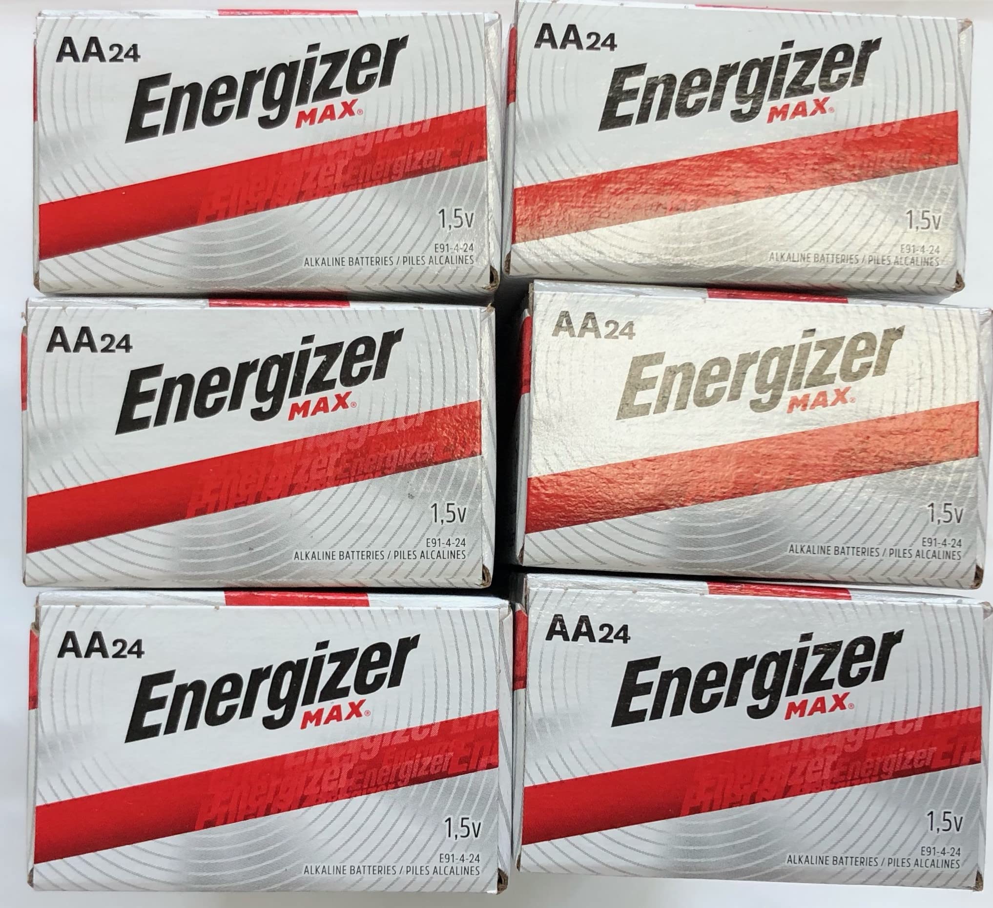 Energizer Max E91 AA Batteries - a case of 144 Counts AA Batteries - Made in The USA