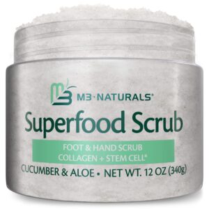 M3 Naturals Superfood Body Scrub 12 oz with Coffee Body Scrub 12 oz