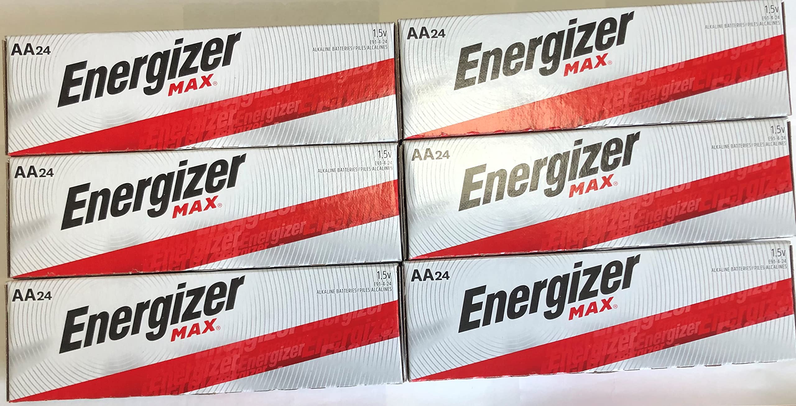 Energizer Max E91 AA Batteries - a case of 144 Counts AA Batteries - Made in The USA