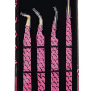 Fiber Tip Eyelash Extension Tweezers (‎Art Colour)