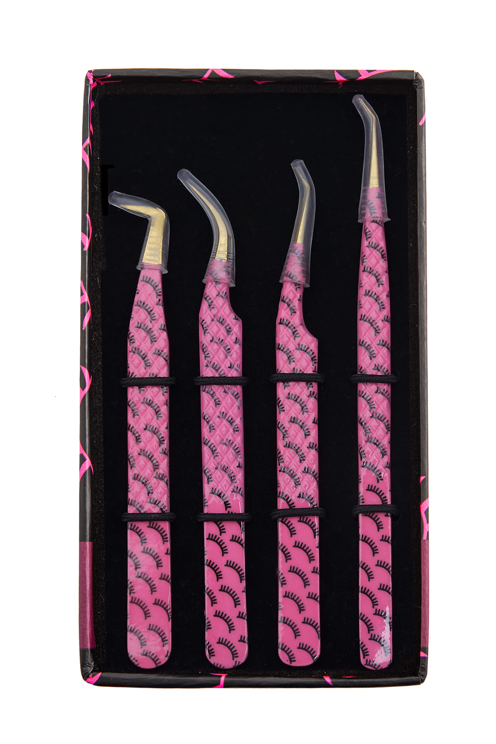 Fiber Tip Eyelash Extension Tweezers (‎Art Colour)