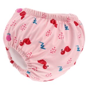 acorn baby toddler swim diaper size 5 and 6 adjustable - pink flamingo swimmers reusable toddler swimming diaper