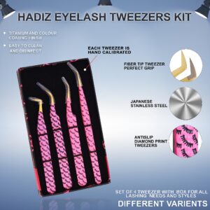 Fiber Tip Eyelash Extension Tweezers (‎Art Colour)