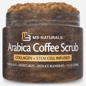 M3 Naturals Superfood Body Scrub 12 oz with Coffee Body Scrub 12 oz