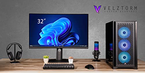 Velztorm Rivex CTO Gaming Desktop (Intel i9-12900K 16-Core, GeForce RTX 3080 10GB, 64GB DDR5 4800MHz, 2TB PCIe SSD + 6TB HDD, RGB Fans, 240 mm AIO, 1000W PSU, WiFi 6, BT 5.2, Win 10 Pro)