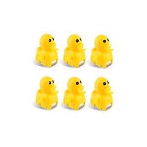 nextake extra ducks for duck slide toy set, accessory for automatic stair-climbing ducklings cartoon race track set slide toy escalator toy, fit the 1.5cm/ 0.59inch track (extra ducks-6 pcs)