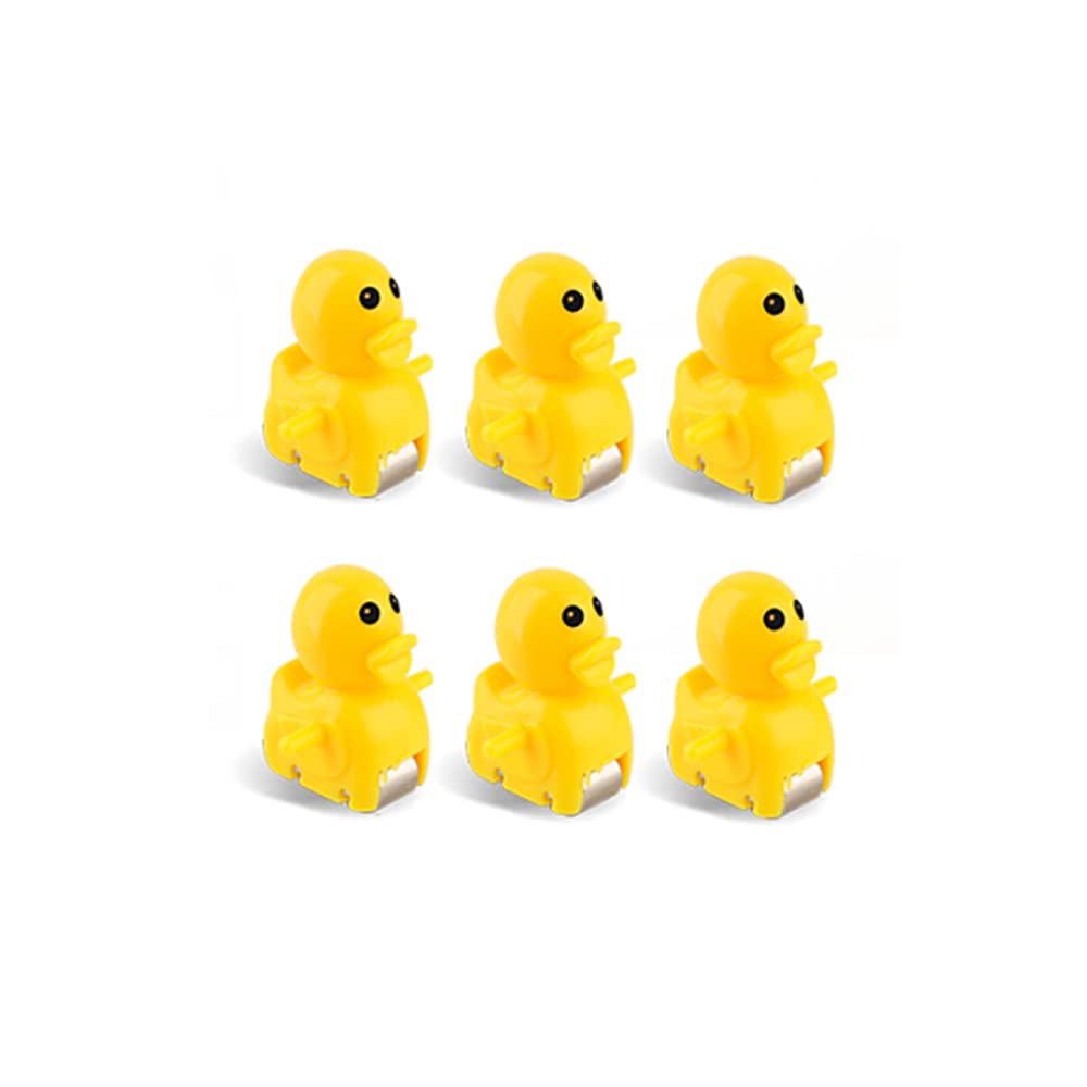 NEXTAKE Extra Ducks for Duck Slide Toy Set, Accessory for Automatic Stair-Climbing Ducklings Cartoon Race Track Set Slide Toy Escalator Toy, Fit The 1.5cm/ 0.59inch Track (Extra Ducks-6 PCS)