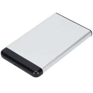 external hard drive, 40gb/80gb/120gb/250gb/320gb/500gb/1tb/2tb fast data transfer 50-130m/s portable ultra slim hdd with mirco usb 3.0 port ​for desktop, laptop, all in one computers (80gb-silver)