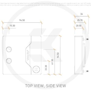 EKWB EK-Quantum Velocity 2 CPU Water Block D-RGB - 1700, Full Nickel