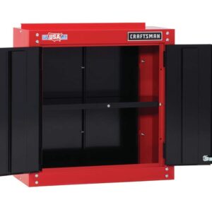 Craftsman 28-Inch Garage Storage Wall Cabinet and MaxWorks 30-Bin Parts Storage Rack Bundle