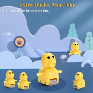 NEXTAKE Extra Ducks for Duck Slide Toy Set, Accessory for Automatic Stair-Climbing Ducklings Cartoon Race Track Set Slide Toy Escalator Toy, Fit The 1.5cm/ 0.59inch Track (Extra Ducks-6 PCS)